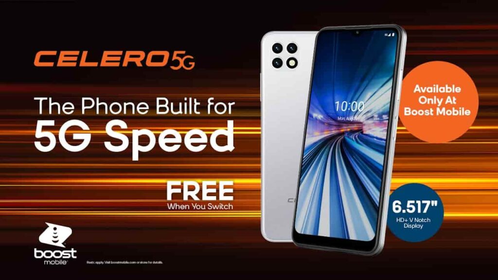 Boost Mobile Celero 5G アメリカで発表、6.517インチの5G対応スマートフォン | phablet.jp (ファブレット.jp)