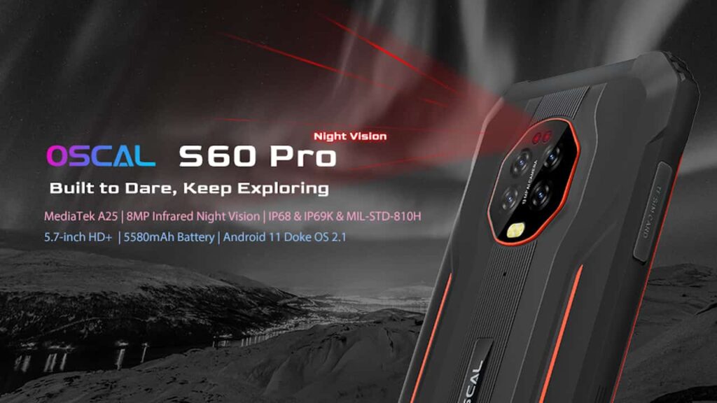 Blackview OSCAL S60 Pro Night Vision 発表、ナイトビジョンカメラ搭載のタフネスモデル | phablet ...