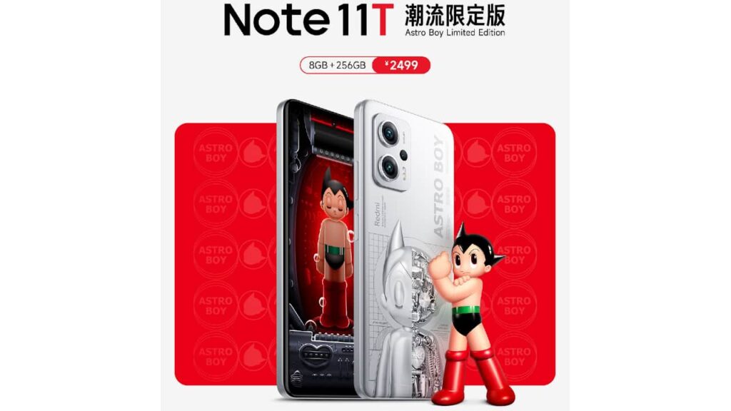 鉄腕アトムとのコラボモデル「Redmi Note 11T Astro Boy Limited Edition」中国で限定発売 ...