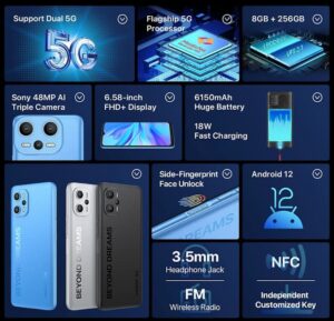 UMIDIGI F3 Pro 5G 発表、6150mAhバッテリー搭載の6.58インチスマートフォン | phablet.jp (ファブレット.jp)