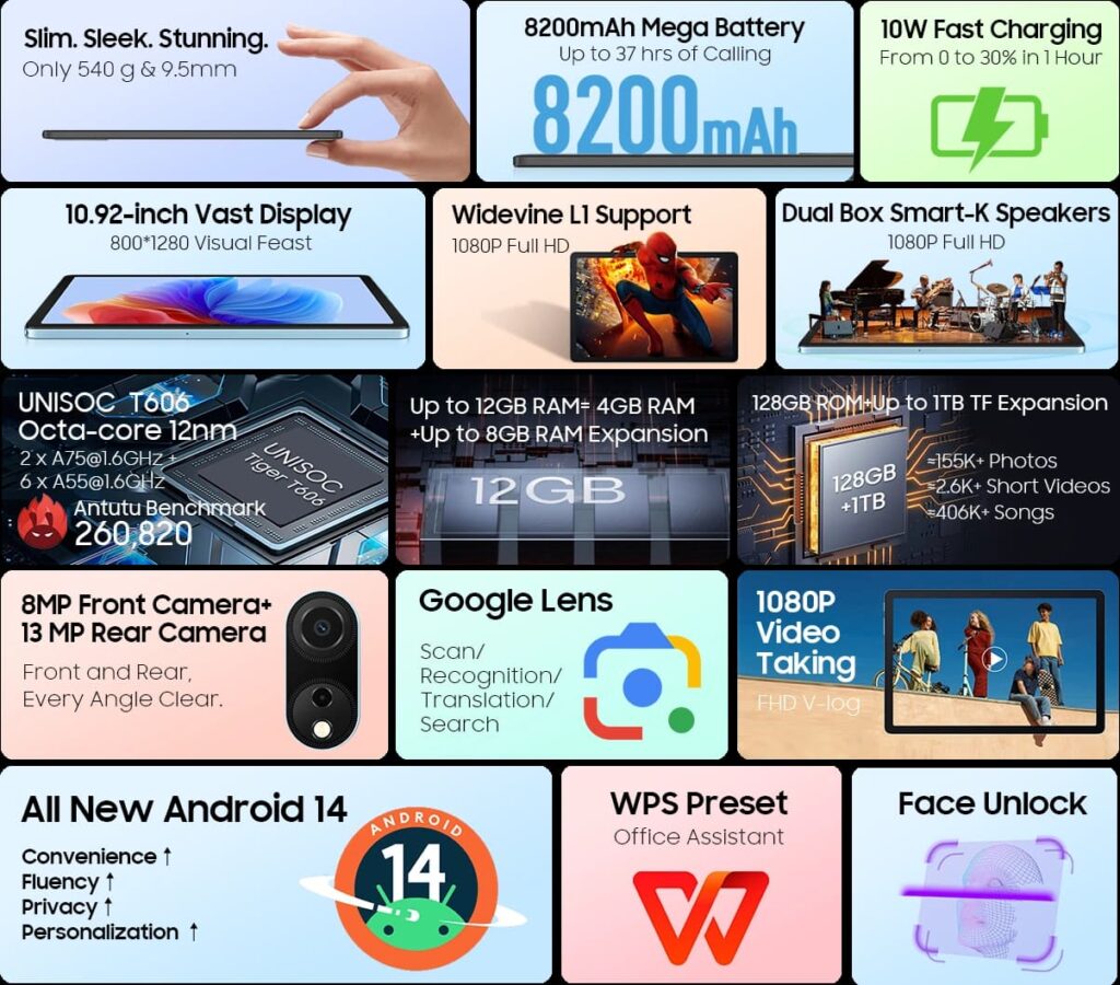 Blackview Tab 90 WiFi 発表、10.92インチディスプレイのAndroidタブレット | phablet.jp (ファブレット.jp)